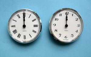 85MM SILVER BEZEL GERMAN INSERT CLOCK MOVEMENT